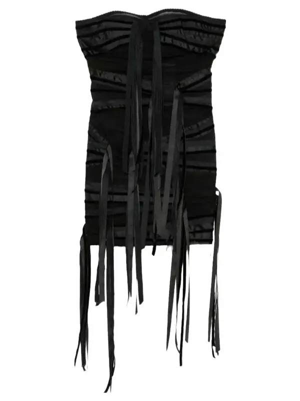 Attico Strapless Mini Dress - Black