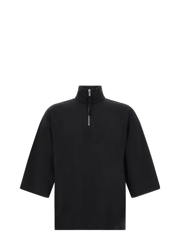 THOM KROM Embroidered Logo Sweatshirt - Black