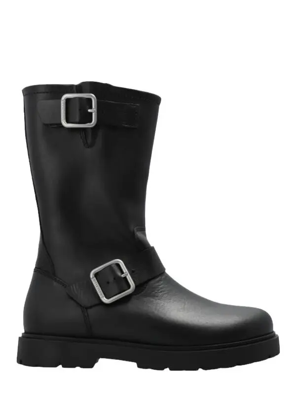BIRKENSTOCK Round-toe Buckled Ankle Boots - Black