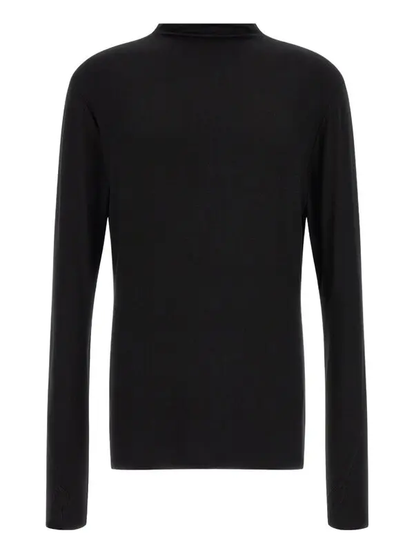 THOM KROM Mock Neck Sweater - Black