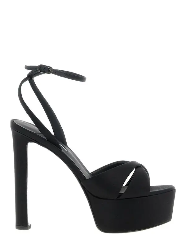 LE SILLA Odette Platform Sandals - Black