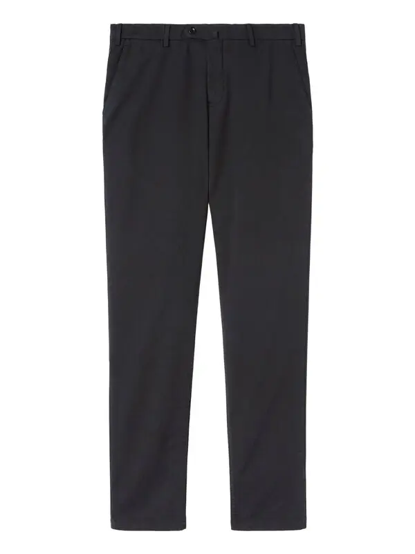 Loro Piana Belt-loop Casual Pants - Black Agate