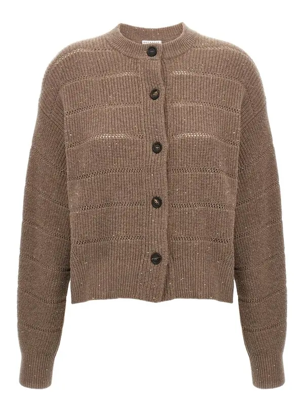 Brunello Cucinelli Long-sleeved Cardigan - Brown