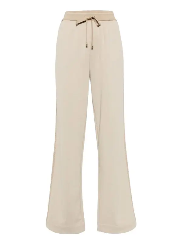 Lorena Antoniazzi Cotton-blend Track Pants - Nude