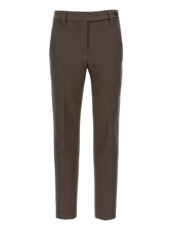 Brunello Cucinelli Pleated Tailored Trousers - Brown