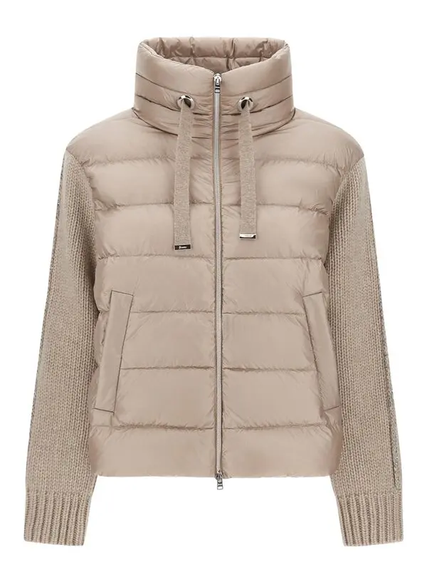 Herno Ultralight Knitted Resort Jacket - Nude