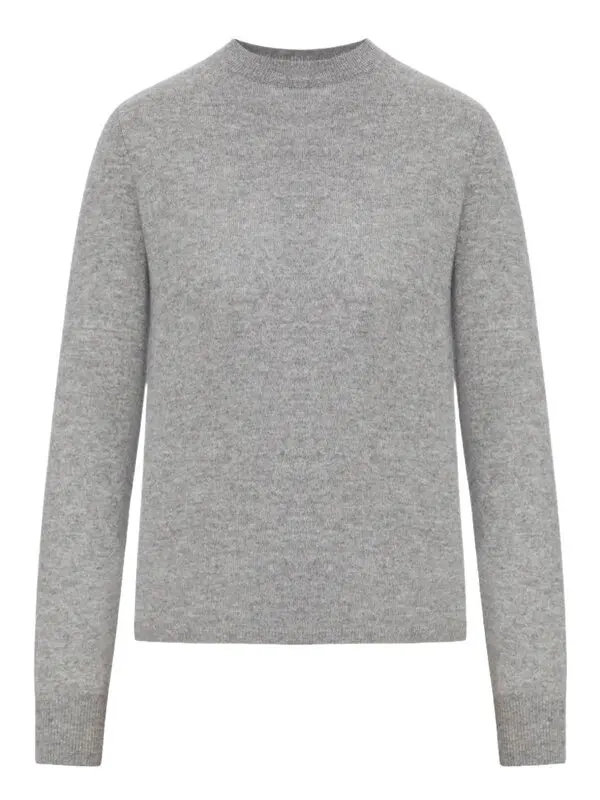 Max Mara Folk Crewneck Knitted Jumper - Heather Grey