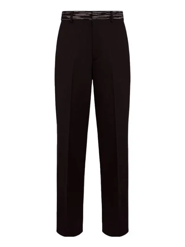 Missoni Pressed Crease Chino Trousers - Black