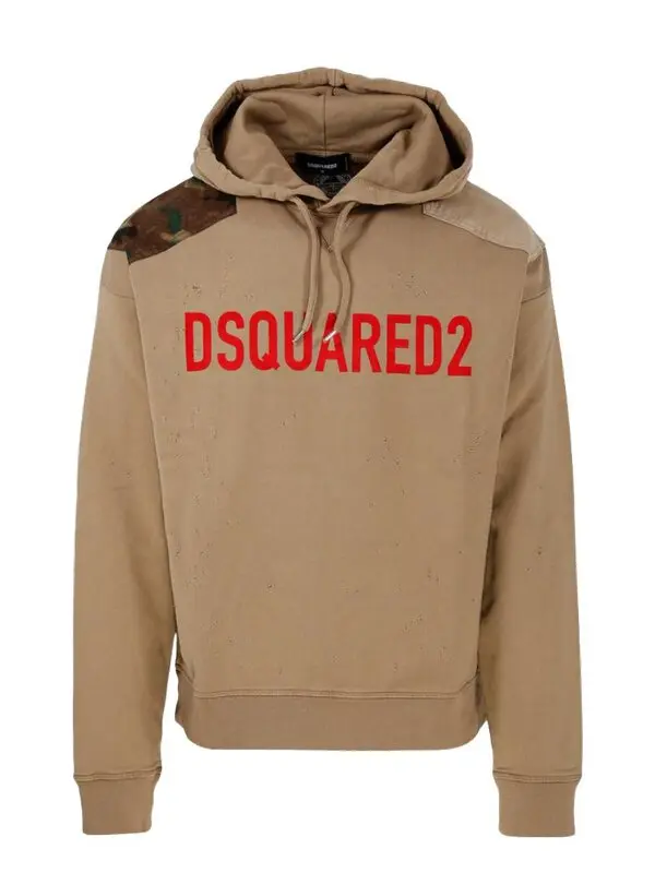 Dsquared2 Logo Print Hoodie - Green