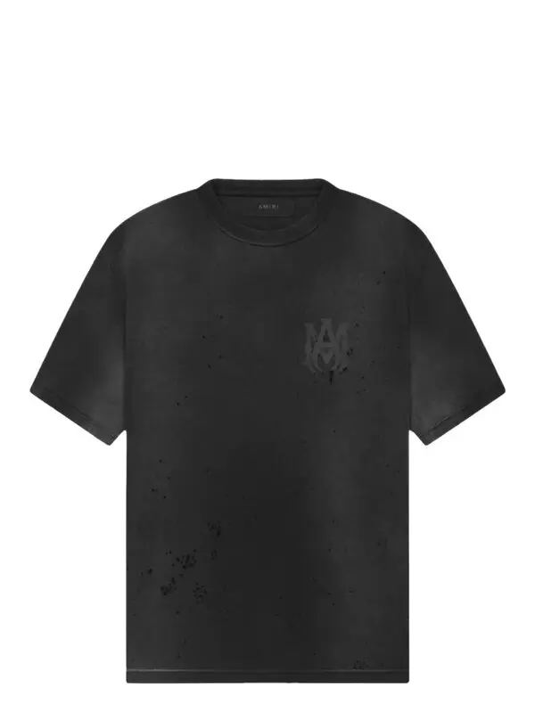 Amiri Logo Printed Crewneck T-shirt - Black