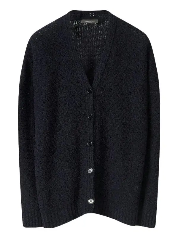 Fabiana Filippi Long-sleeved V-neck Cardigan - Black