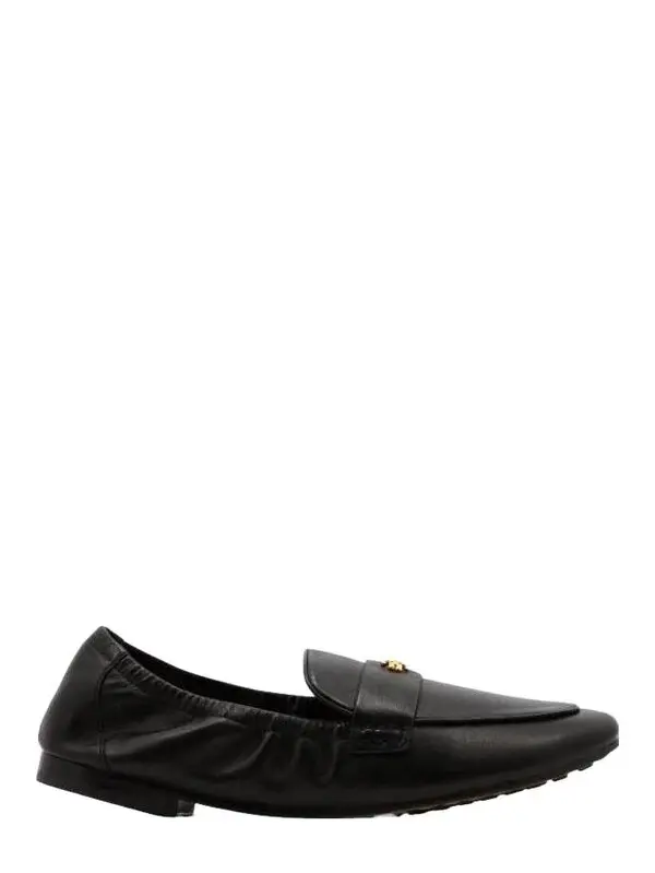 Tory Burch Logo Plaque Slip-on Ballet Loafers - Black