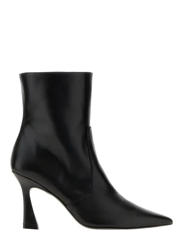 STUART WEITZMAN Leather Vinnie Ankle Boots - Black