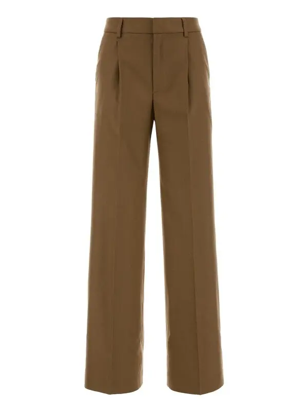 PT TORINO Virgin Wool Blend Lola Pants - Light Brown