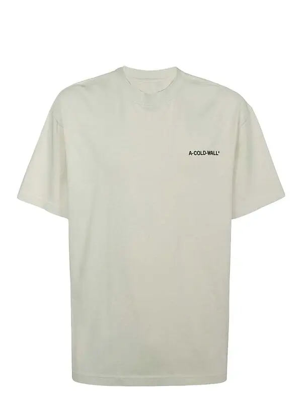 A-COLD-WALL* T-shirt With Round Neck And Short Sleeves - White