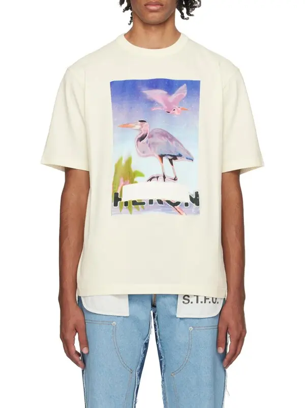 Heron Preston Graphic-printed Crewneck T-shirt - White