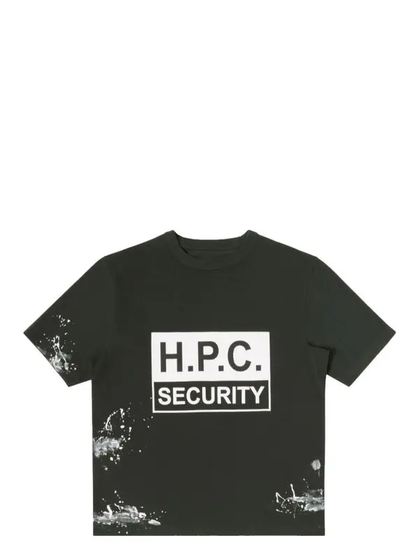 Heron Preston Paint Splatter Detailed Crewneck T-shirt - Black