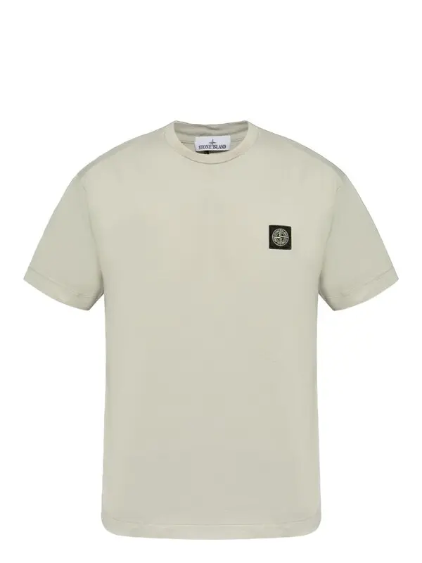 Stone Island Compass Patch Crewneck T-shirt - Grey