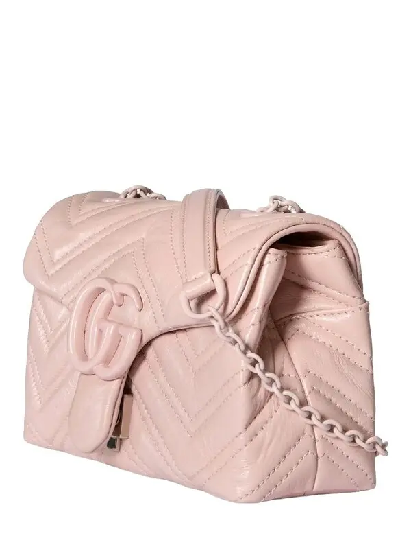 Gucci Gg Marmont Mini Shoulder Bag - Pink
