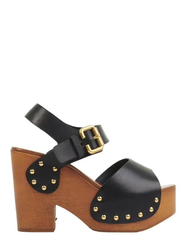 Chloé Open-toe High-heeled Platform Sandals - Black
