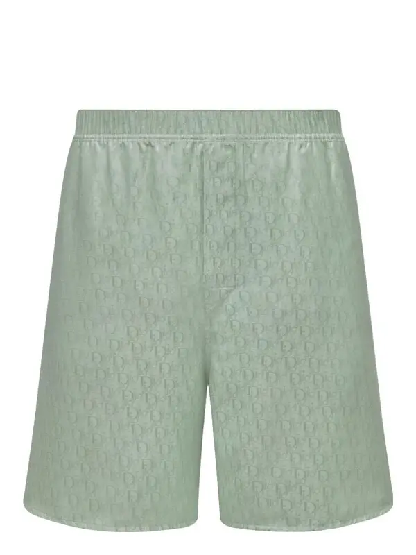 Dior All-over Monogram Shorts - Gray