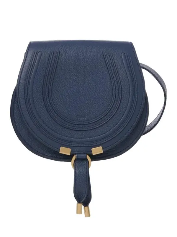 Chloé Marcie Foldover Small Saddle Bag - Blue