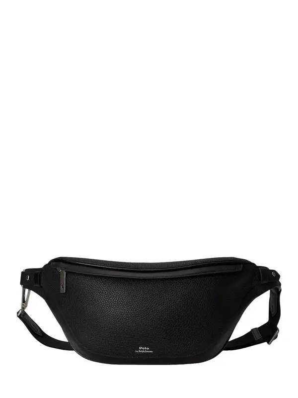 Ralph Lauren Polo Id Pebbled Leather Waistpack - Black