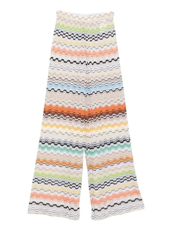 Missoni Zigzag Knit Palazzo Pants - Multi