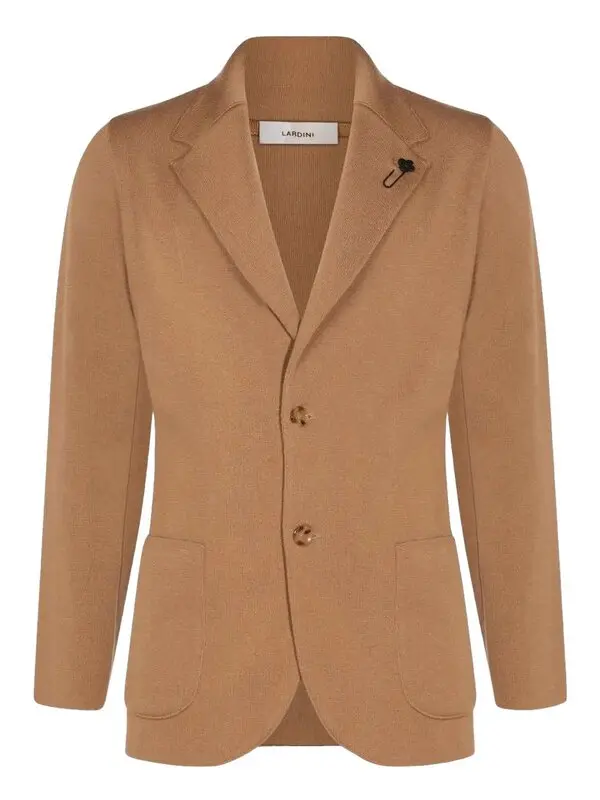 LARDINI Embellished Blazer - Brown