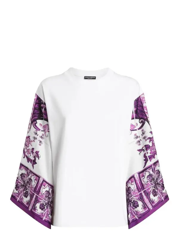 Dolce & Gabbana Majolica-print Blouse - White