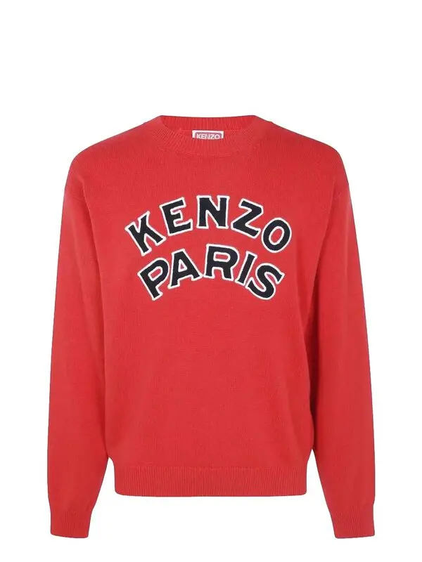 Kenzo Embroidered Logo Sweatshirt - Red