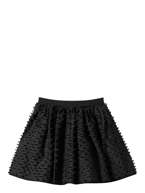Cecilie Bahnsen Dallas Fil-coupé Mini Skirt - Black
