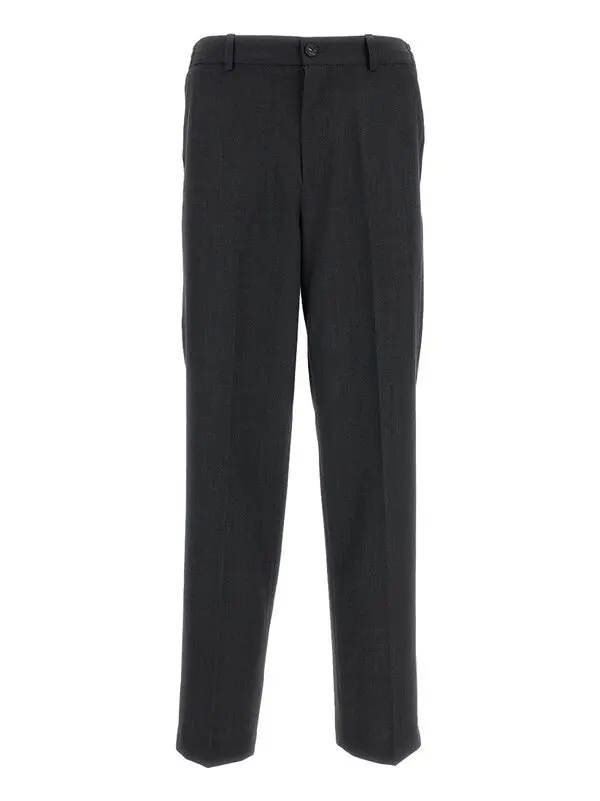 A.p.c. Dylan Wool And Cotton Pants - Grey