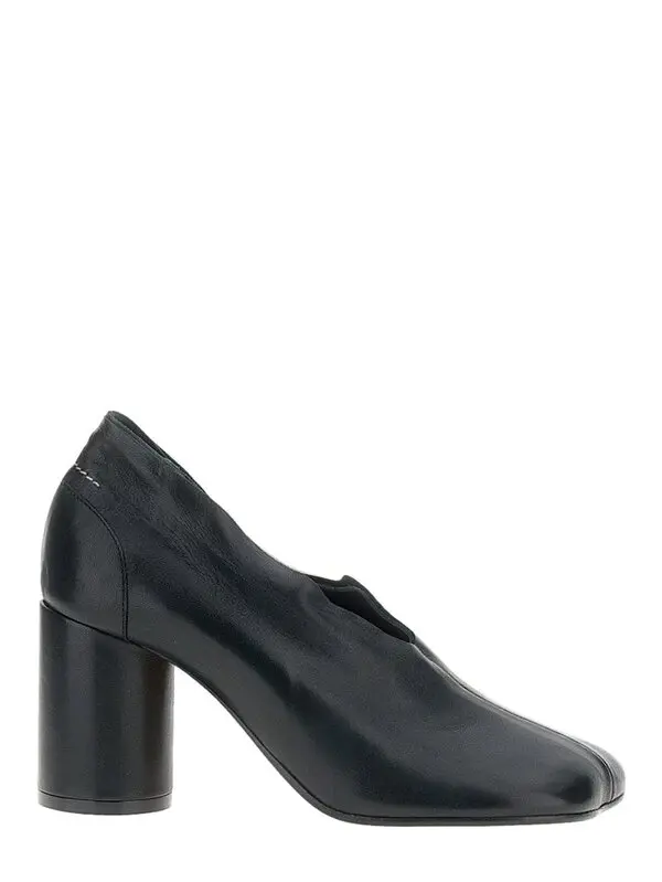 MAISON MARGIELA Nappa Leather Court Shoes - Black