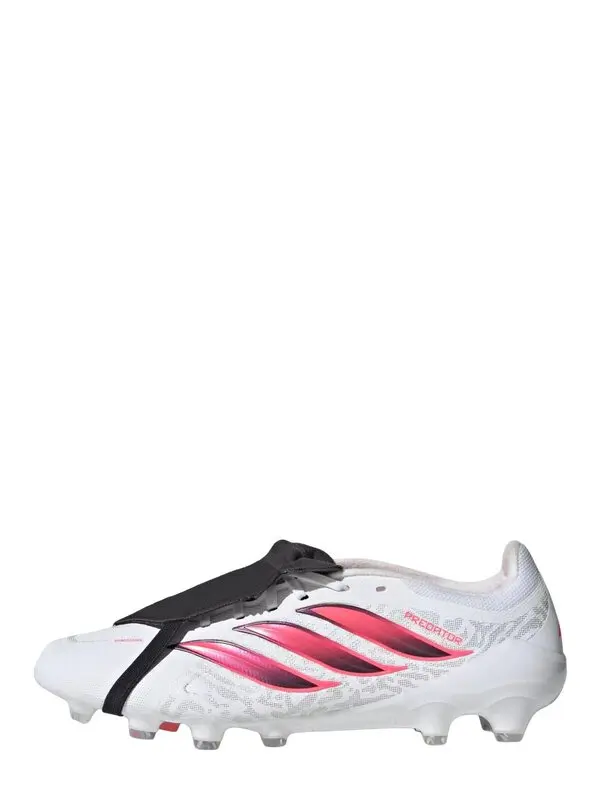 Adidas Predator League Fold-over Tongue Hg/ag Athletic Cleats - Cloud White/solar Turbo/core Black