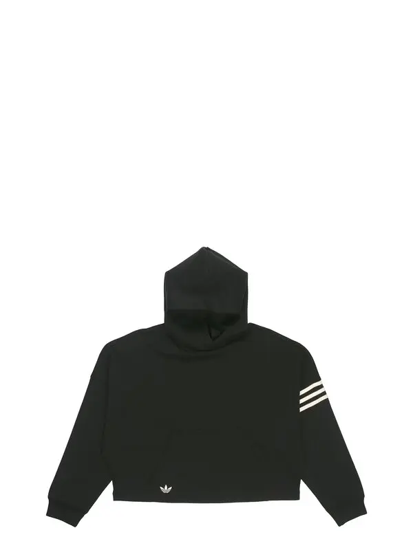 Adidas Adicolor Neuclassics Cropped Hoodie - Black