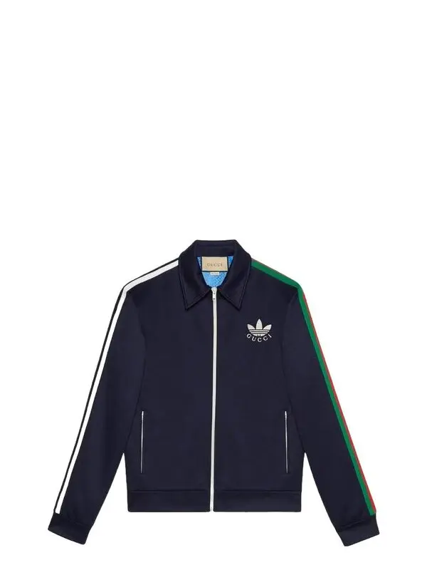 Gucci X Adidas Zip Jacket - Navy Blue