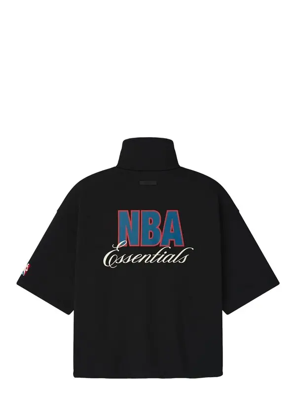 Fear Of God Nba Fleece High Neck Zip Up Jacket - Black