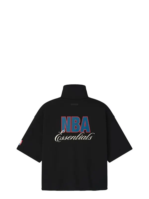 Fear Of God Nba Fleece High Neck Zip Up Jacket - Black