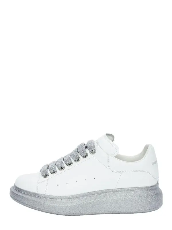 Alexander McQueen Oversized Sneakers - White/silver