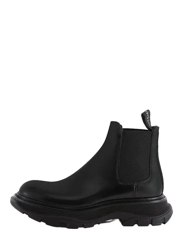 Alexander McQueen Leather Chelsea Boots - Black