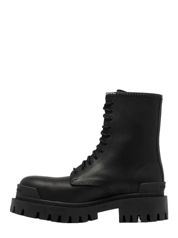 Balenciaga Strike Combat Boots - Black