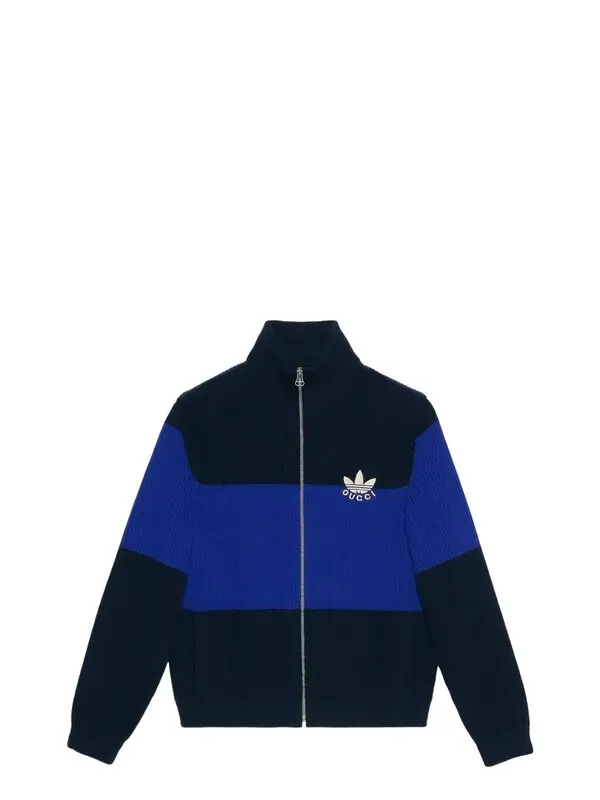 Gucci X Adidas Wool Zip Jacket - Blue/navy