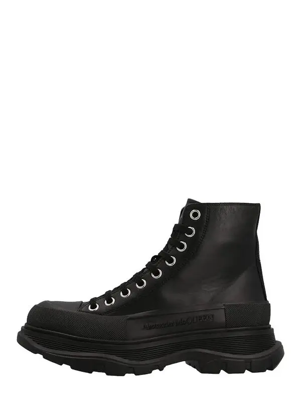 Alexander McQueen High Top Sneakers - Black
