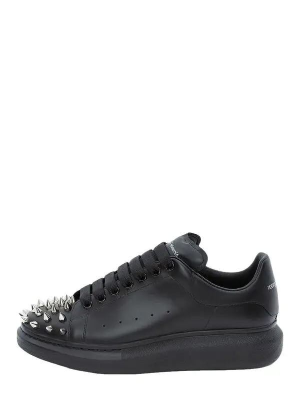 Alexander McQueen Studded Leather Sneakers - Black