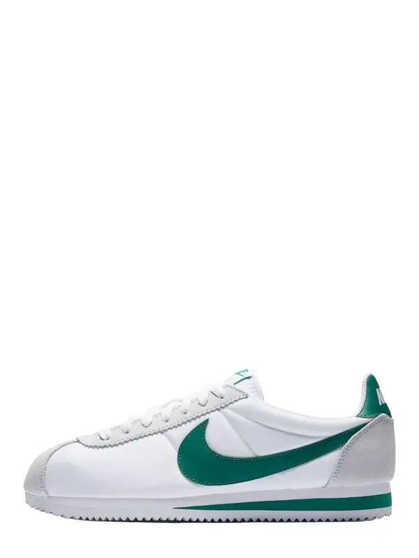 Nike Classic Cortez Nylon Sneakers - White/green