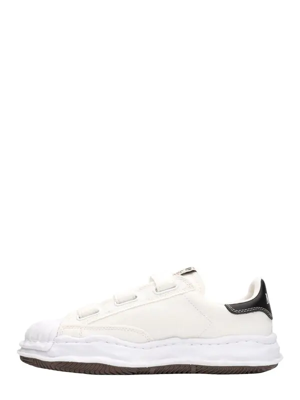 Mihara Yasuhiro Blakey Og Sole Canvas Low Top Sneakers With Velcro Fastening - White