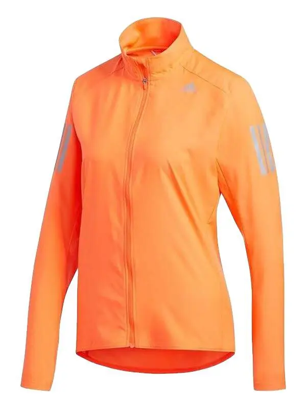 Adidas Zipped Jacket - Orange/silver