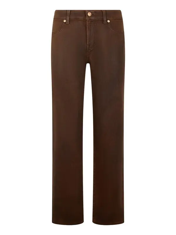 7 For All Mankind Straight-cut Jeans - Brown