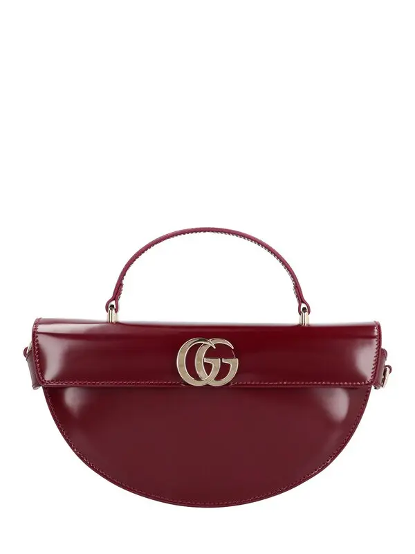 Gucci Mini Leather Top Handle Shoulder Bag - Red